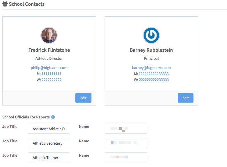 How do I update my school information?