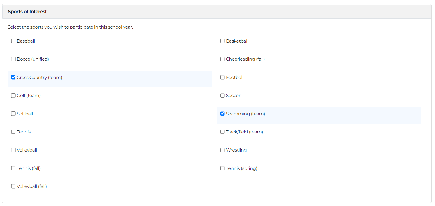 Student Central: PIAA CIPPE Section 8 and Section 9 Forms